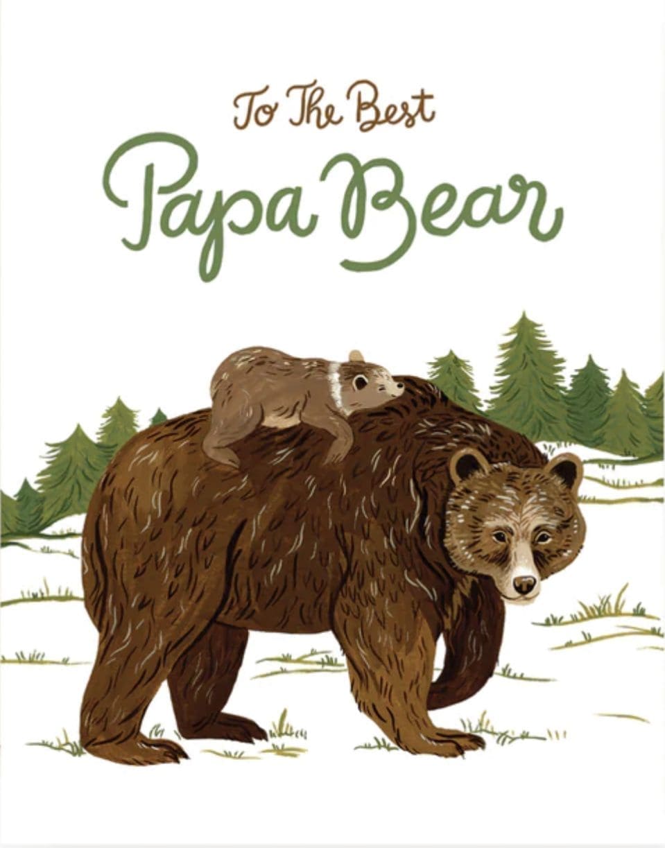 Papa Bear (Father's Day Card) | Radish Roots Needlepoint
