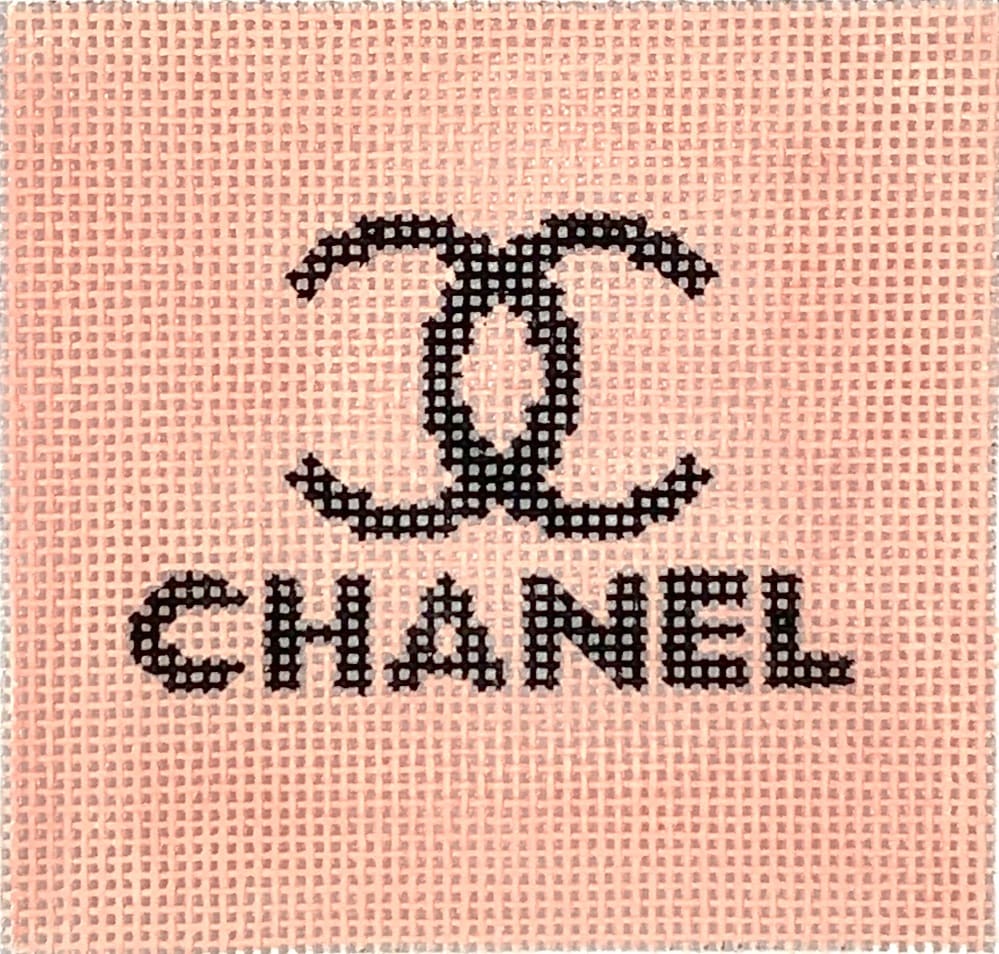 Chanel Insert - 4" x 4" - 18 mesh | Radish Roots Needlepoint