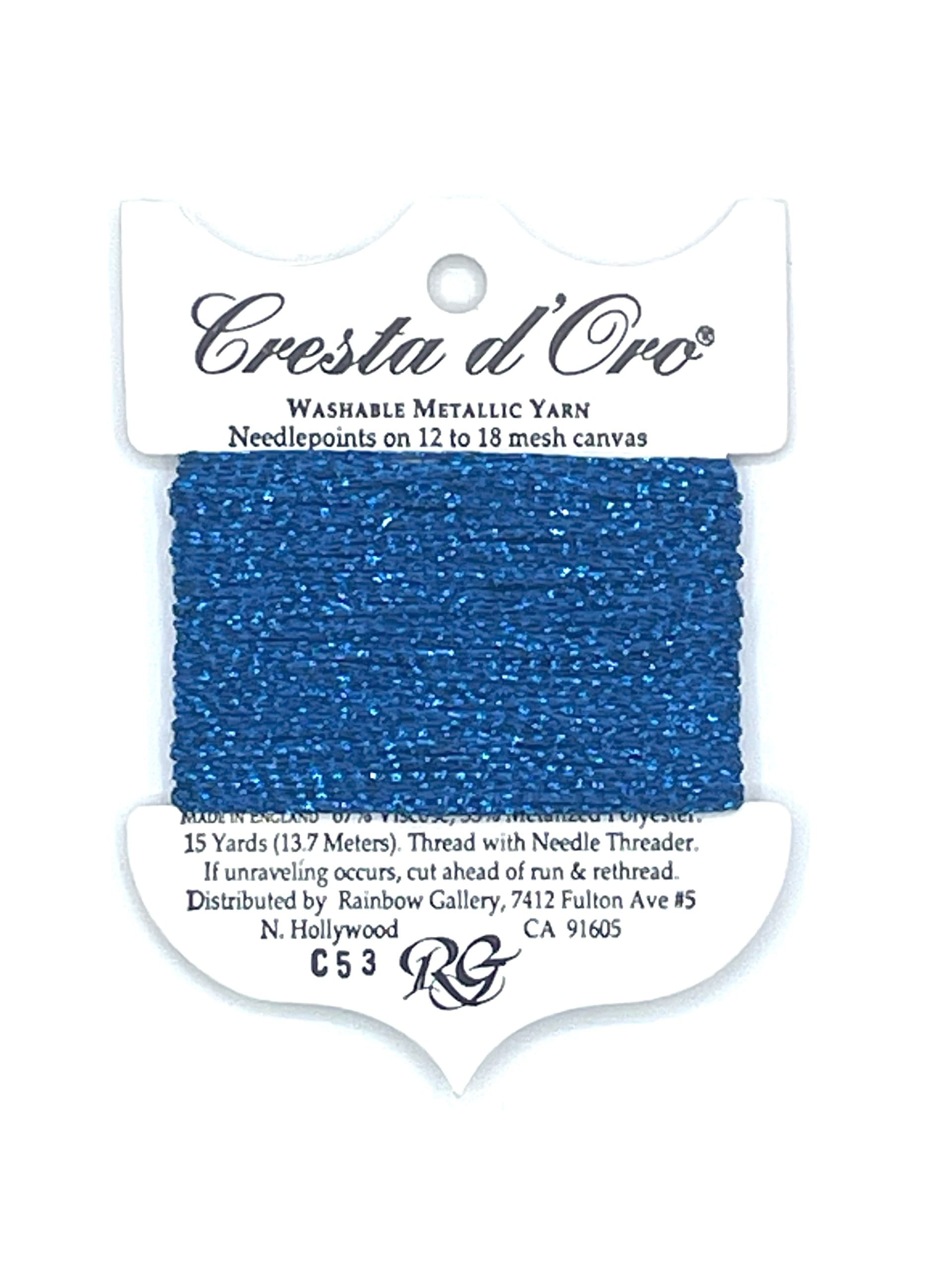 C53- ROYAL BLUE - Radish Roots Needlepoint