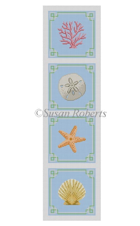 Variation #1382996 of Sea Shells Coaster Strip 4 pc. 4″ x 4″ -18 Mesh ...