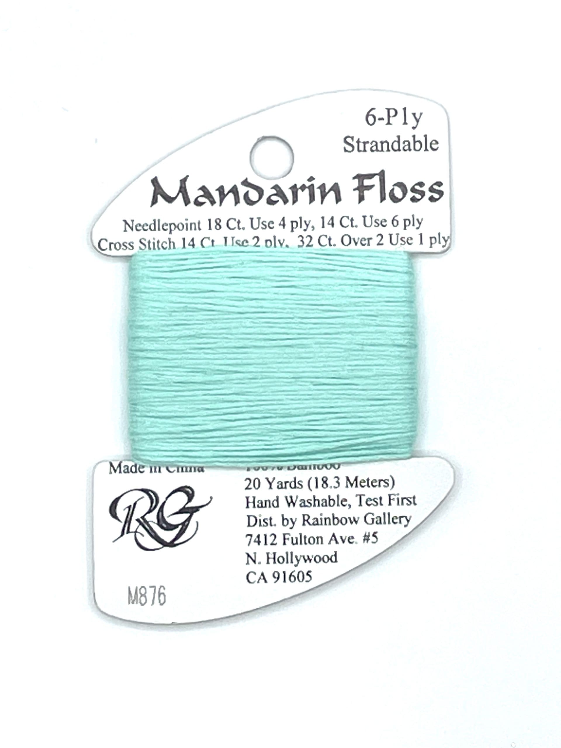 M876- Seafoam | Radish Roots Needlepoint