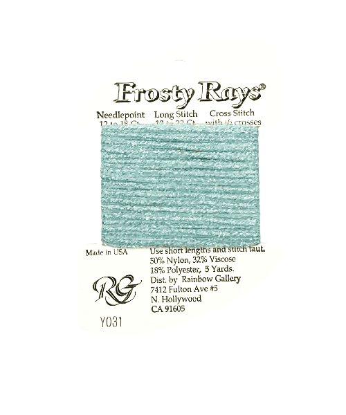 Y031- Lite Blue Blush Gloss | Radish Roots Needlepoint