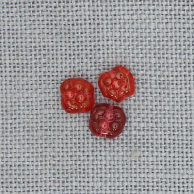 12252 - Flat Baroque Bead Ruby | Radish Roots Needlepoint