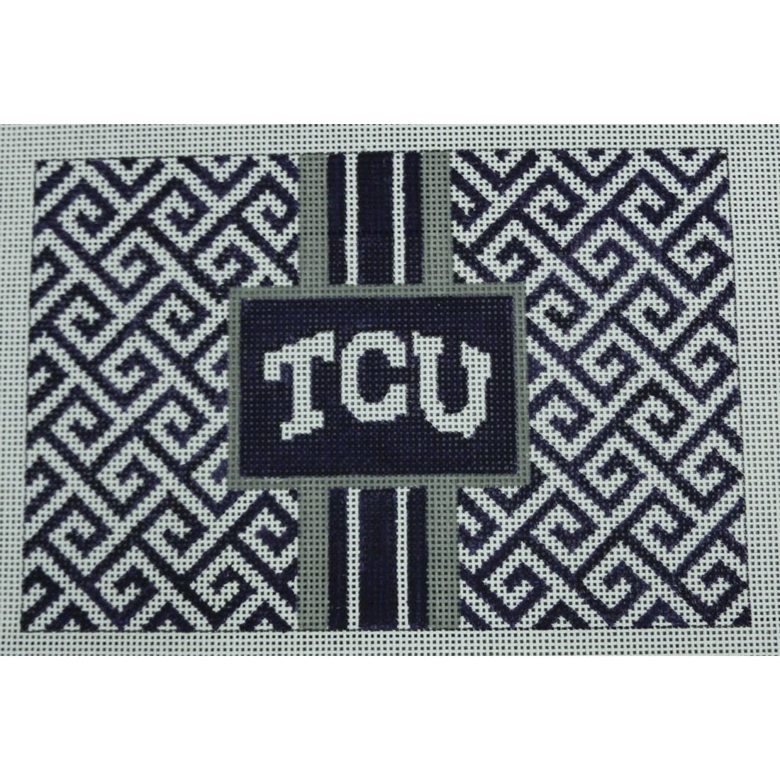 TCU Clutch-KKPC32 | Radish Roots Needlepoint