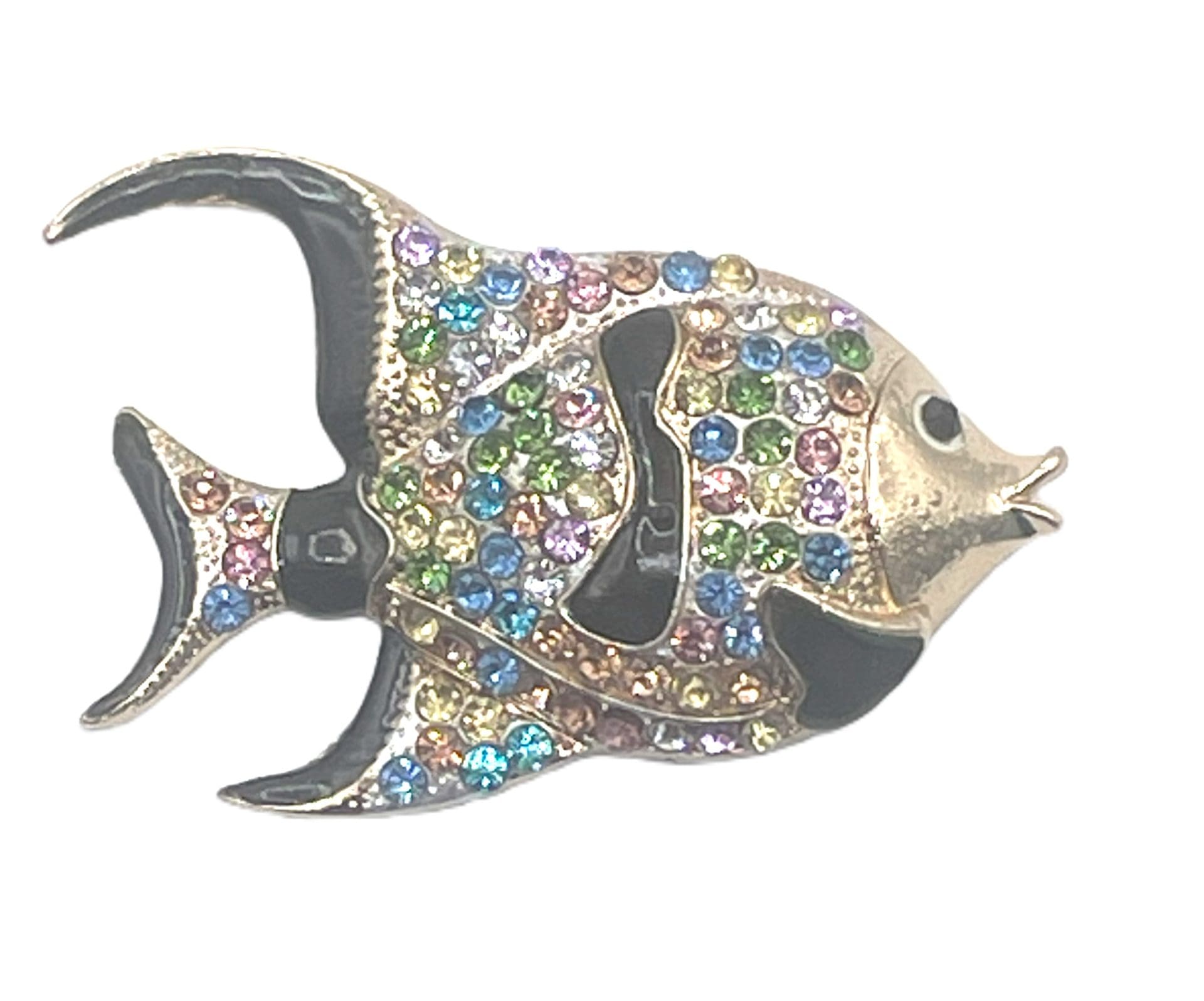 Vintage Jeweled Fish-2 3/4" x 2" | Radish Roots Needlepoint